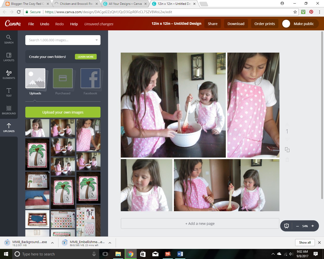 The Cozy Red Cottage: Quick and Beautiful Scrapbook Pages with Canva