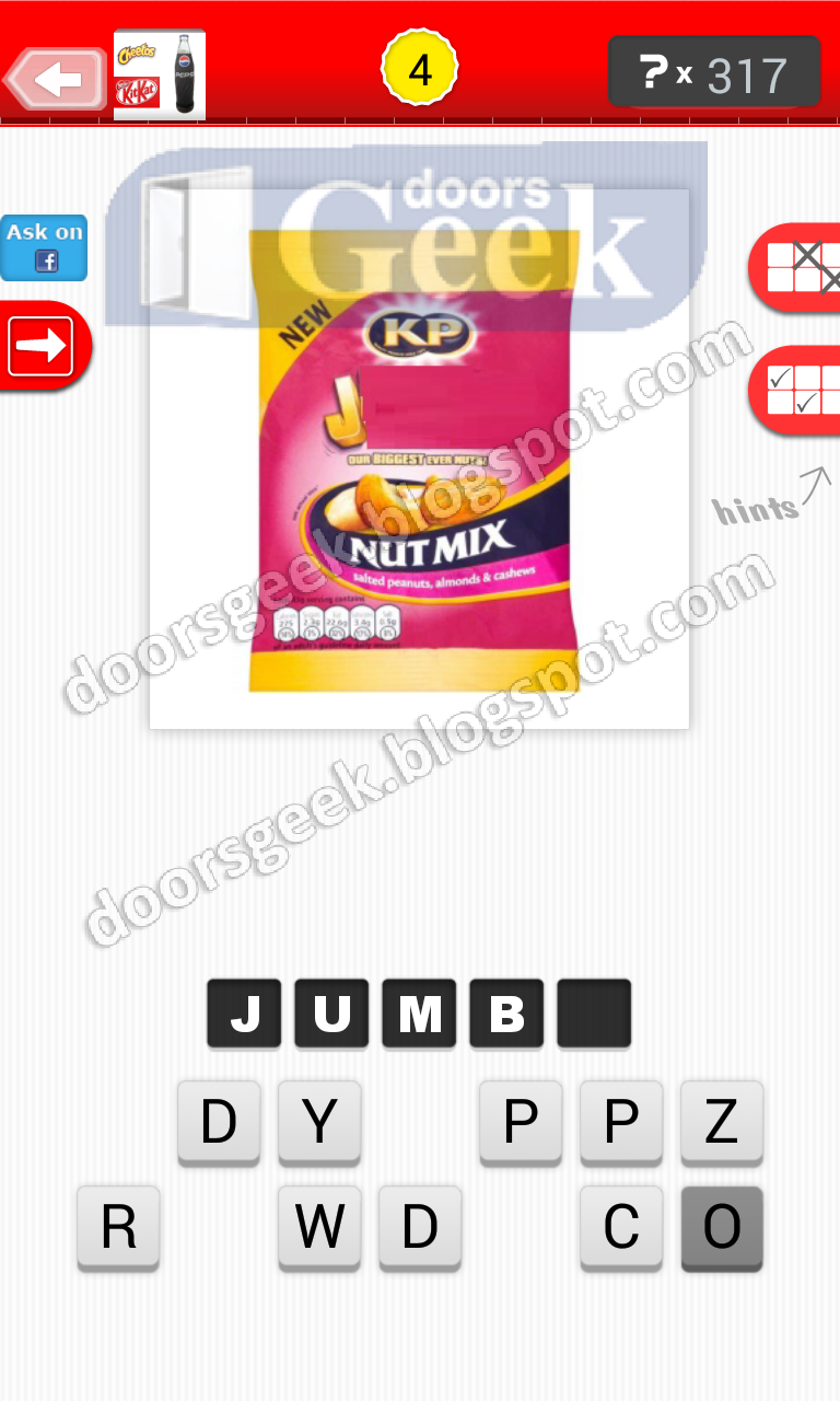 Guess The Food [Level 20-4] answer ~ Doors Geek