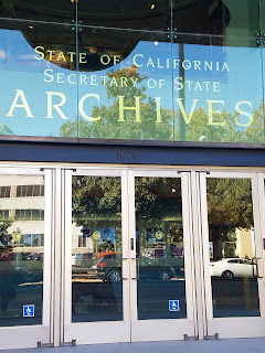 The Shamrock Genealogist: California State Archives Trip