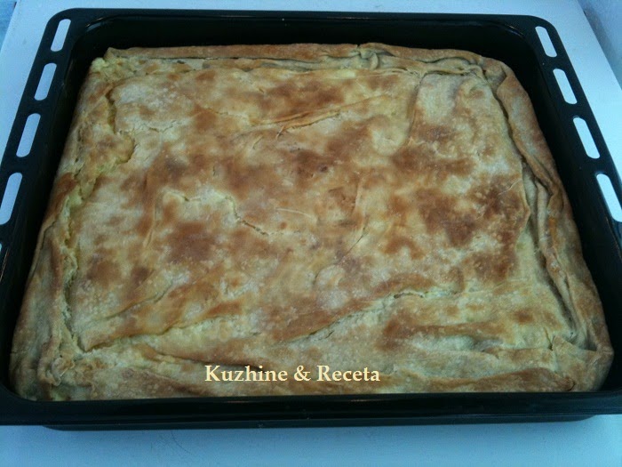 Kuzhine - Receta: Byrek me djathe, veze dhe qumesht