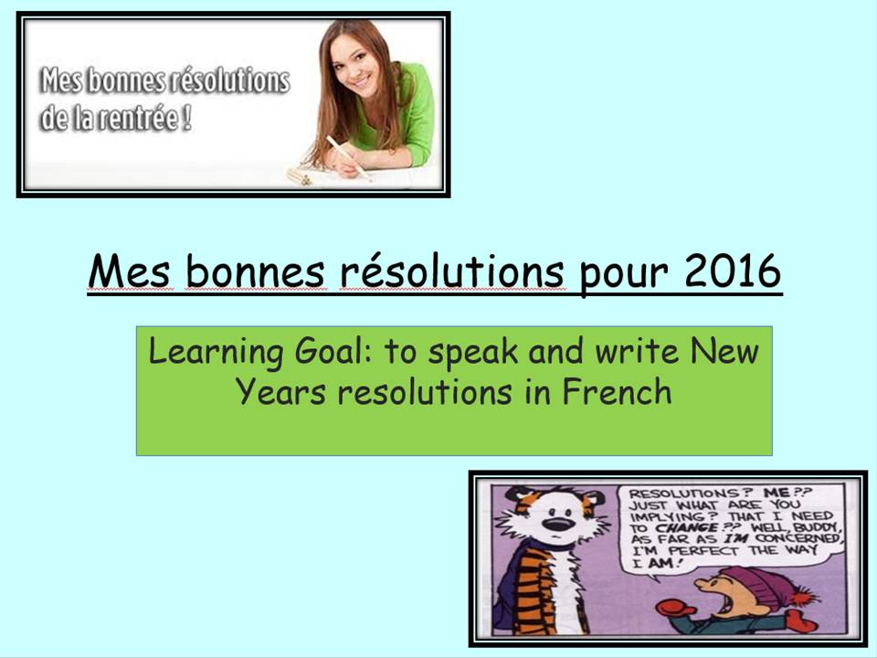 Ms Rashid: Les résolutions du Nouvel An (New Years Resolutions)