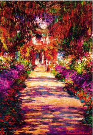 fabulous pictures: Claude Monet - Pathway in Monet's Garden in Giverny