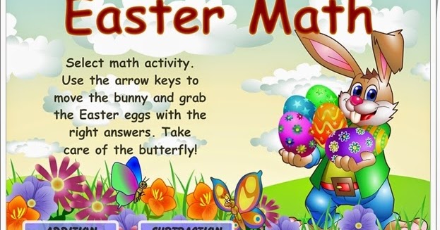 Juegos educativos de Matemáticas online: "Easter Math" (Cálculo mental ...