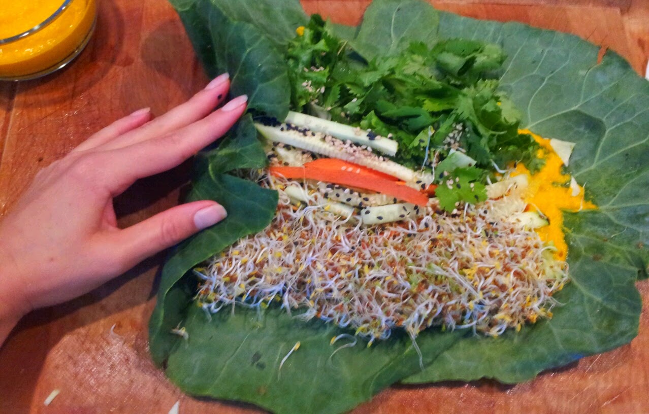 Venturing Vegan: How-to: Collard Wraps