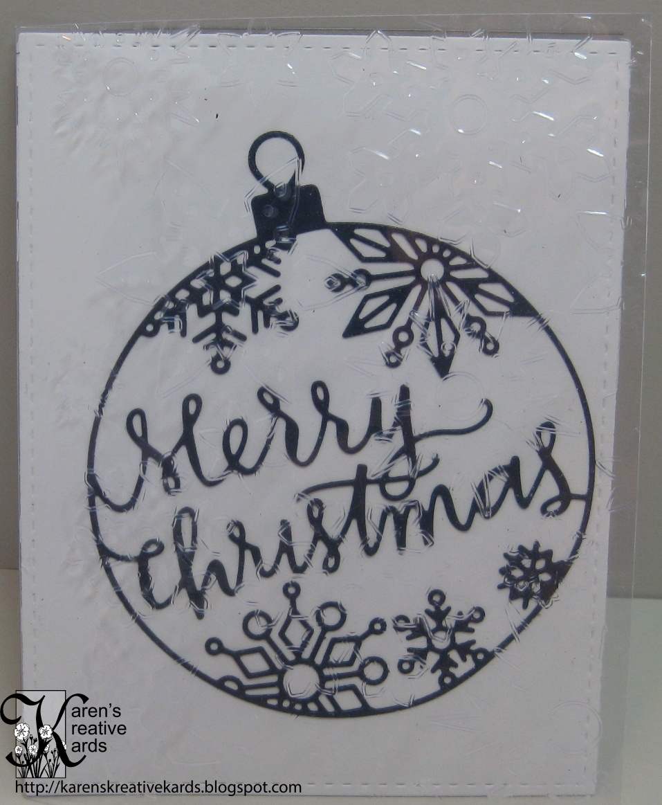 Karen's Kreative Kards: Christmas Acetate Card