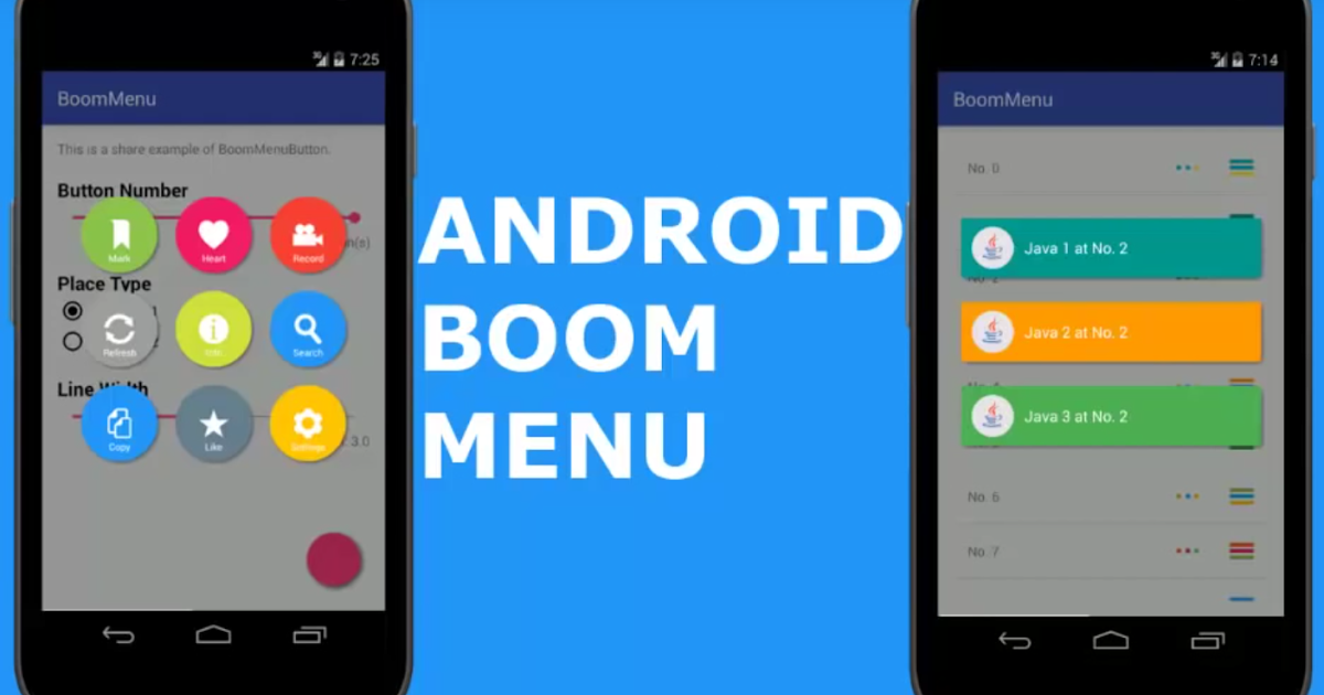 Geek On Java: Boom Menu For Android - New Era of Android Menu UI