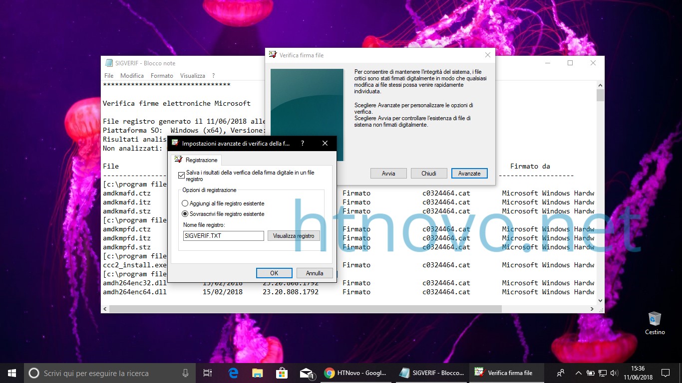 Come verificare le firme digitali per file e driver in Windows 10