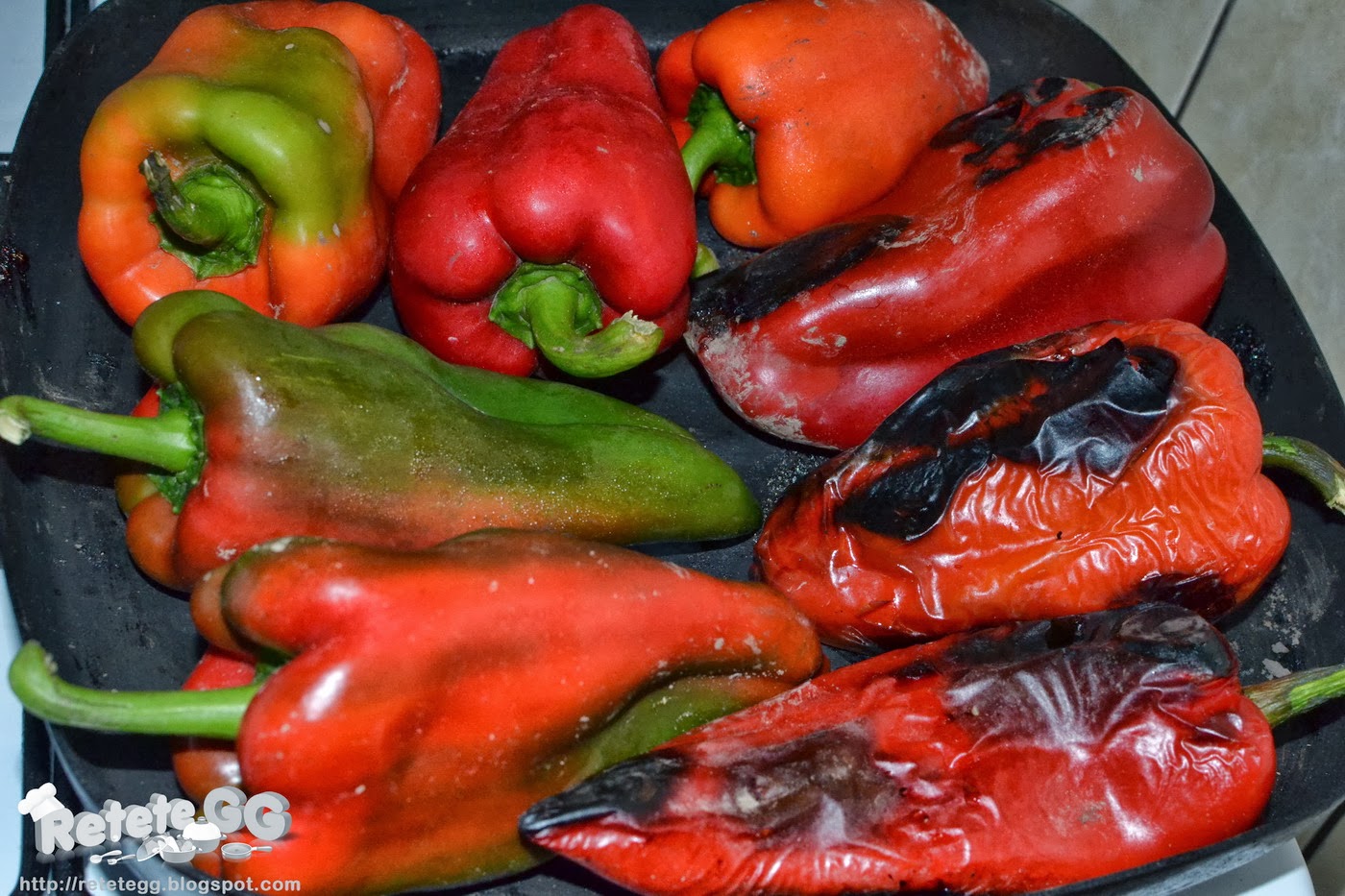 Retete gustoase si garnisite: Ardei copti pentru iarna