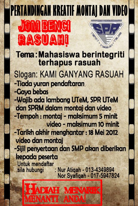 Slogan Rasuah Poster - netizenrakyat