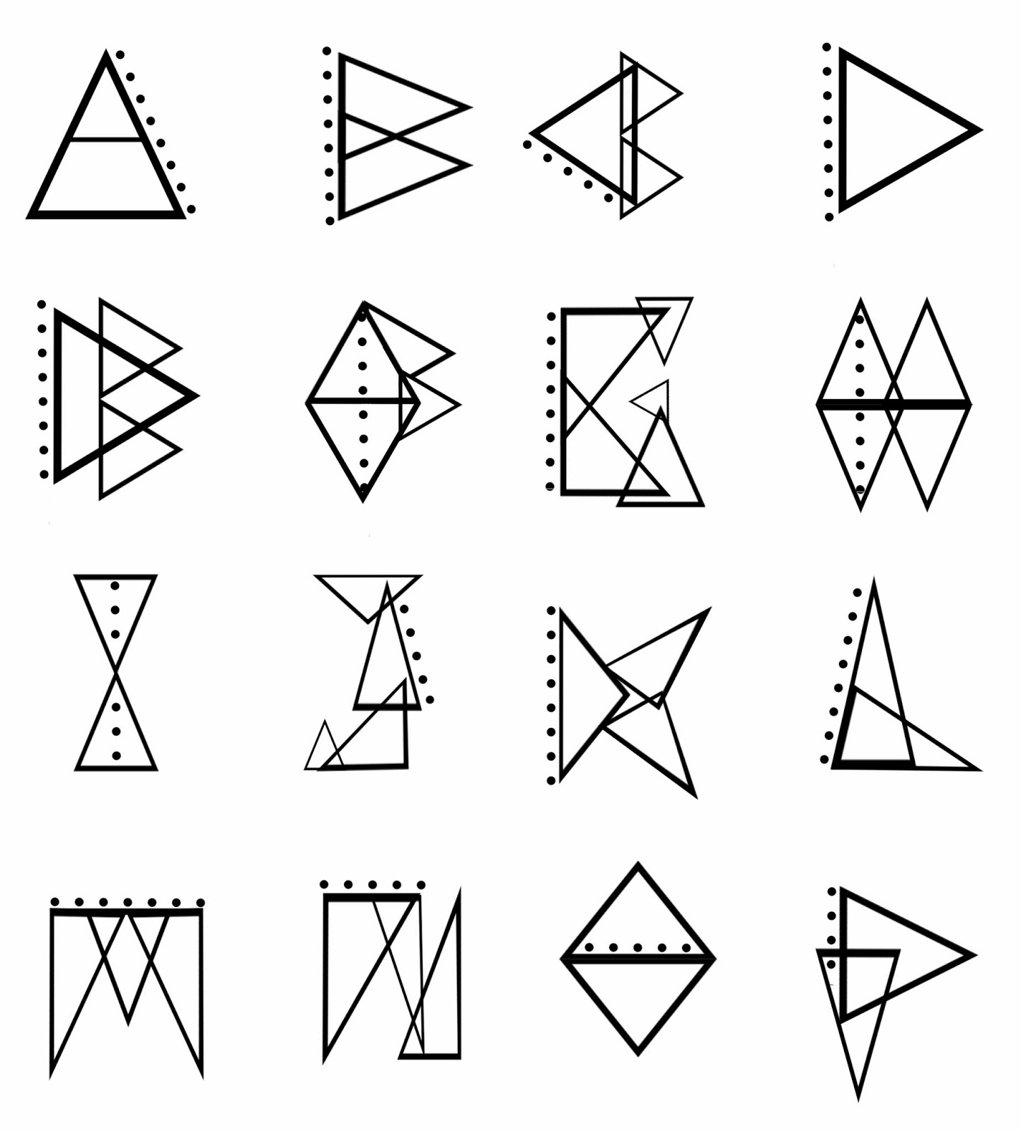 A Elizabeth Design: Geometric patterns and Creating my own Typeface 'Space'