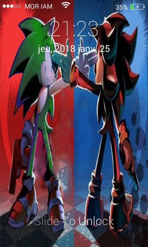 sonic lockscreen - hnsl
