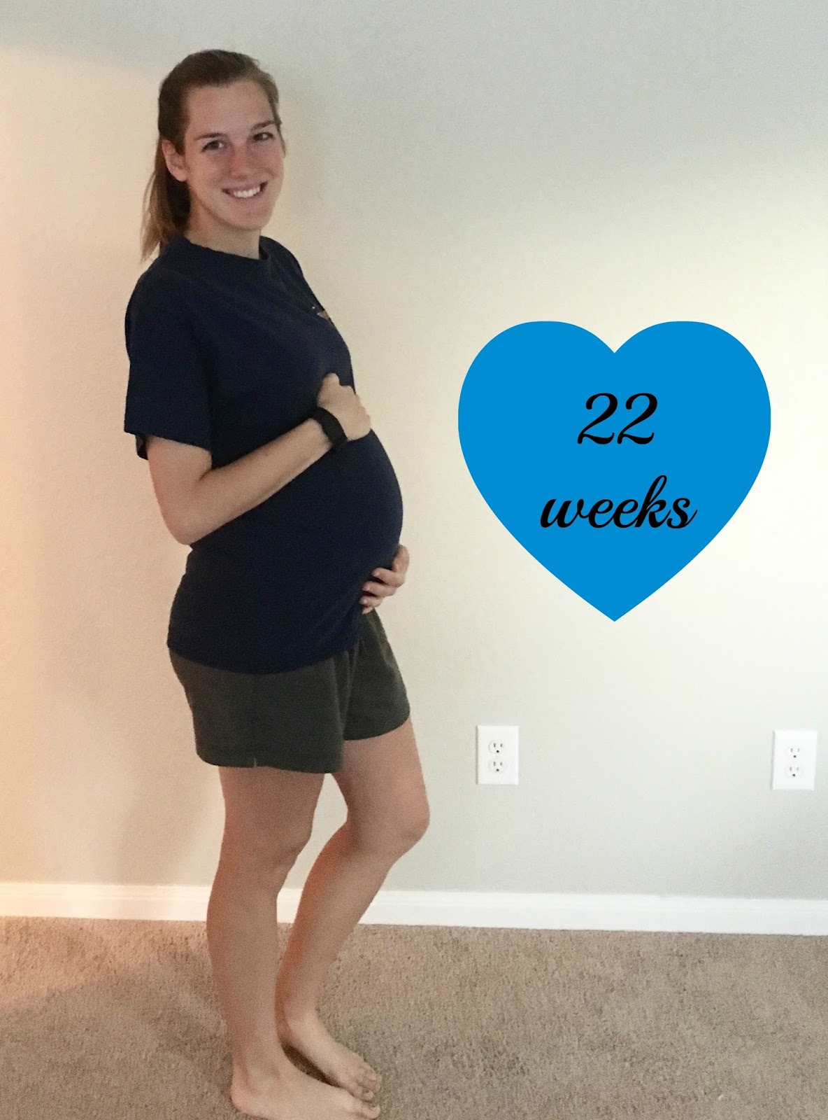 22 Weeks Pregnant First Baby Belly