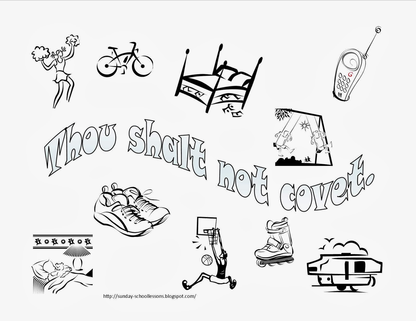 Do Not Covet Pages Coloring Pages