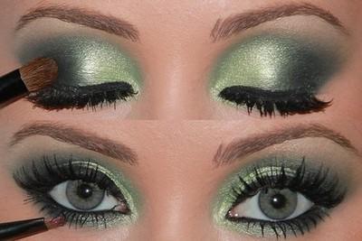 Eyeshadow and make up ideas : Play with green | Make Up Tips