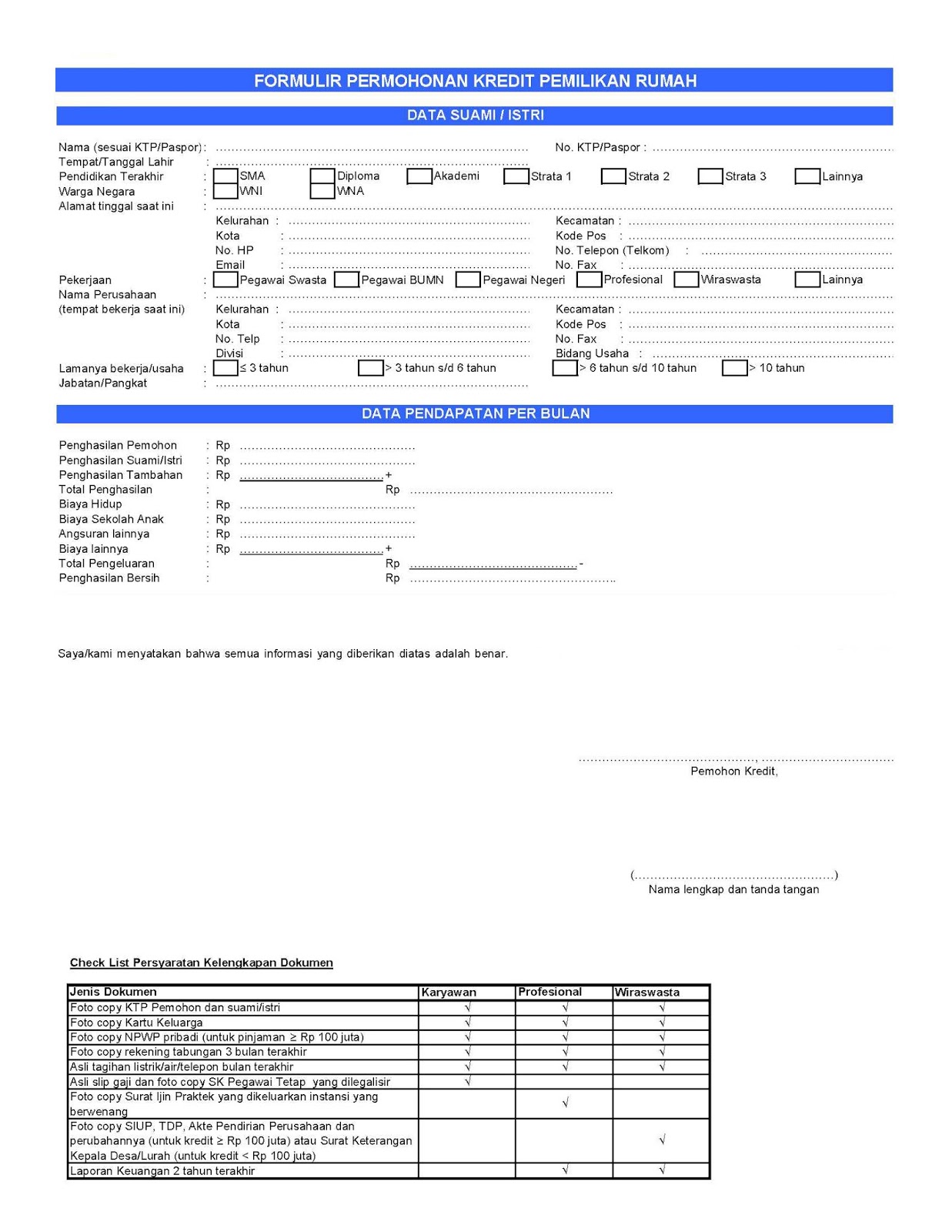 KPR (KREDIT PEMILIKAN RUMAH) | Komunitas NSE Bontang