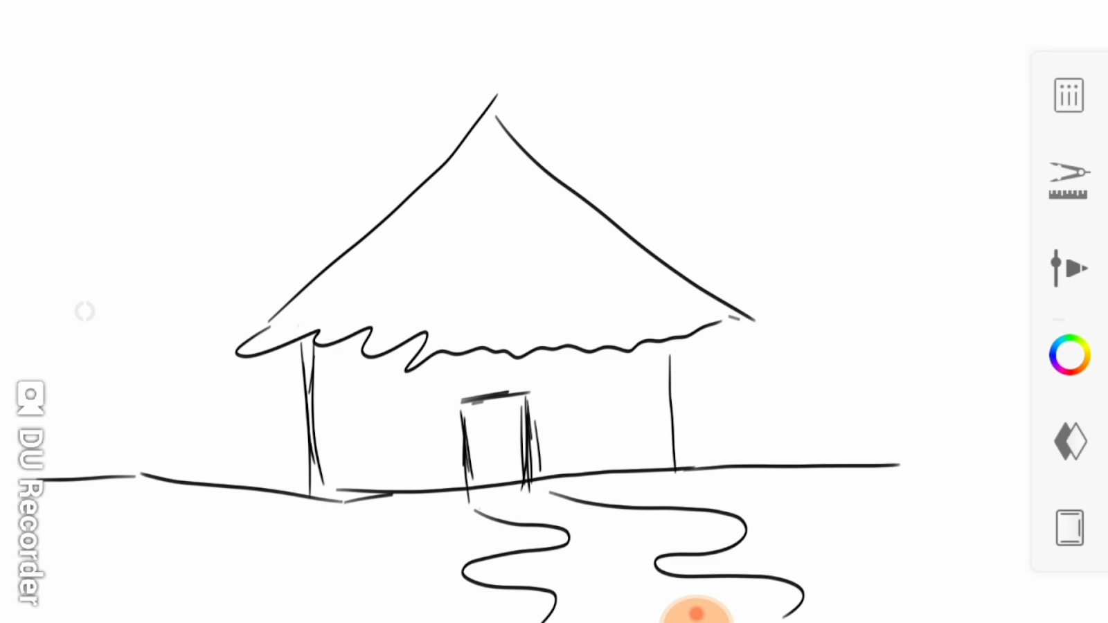 how to draw and color house for kids - simple step by step tutorial ...