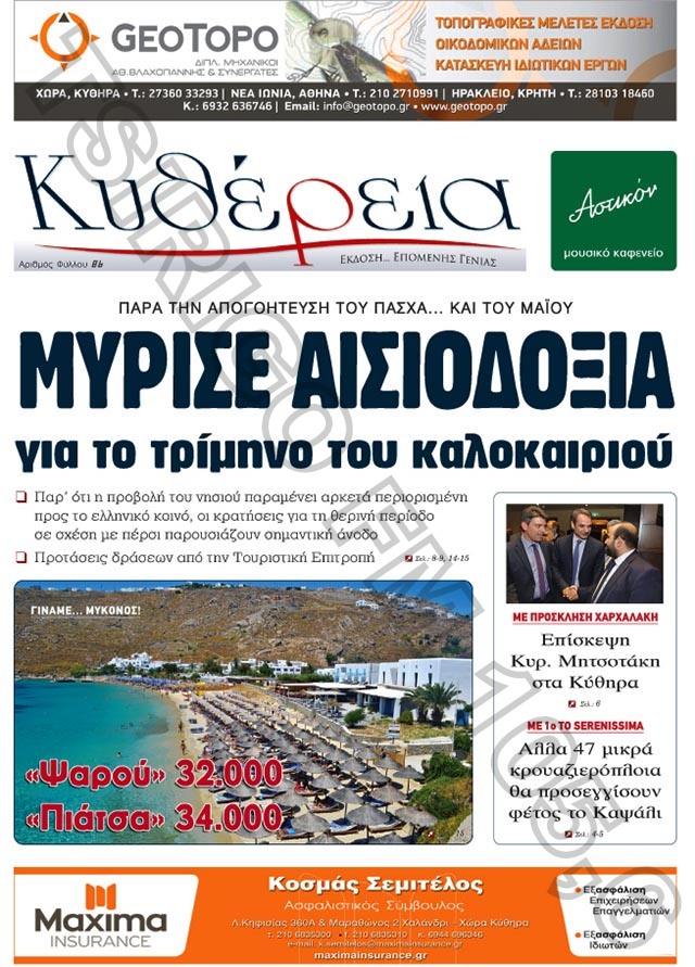 ΤΣΙΡΙΓΟ FM: ΤΟΠΙΚΟΣ ΤΥΠΟΣ