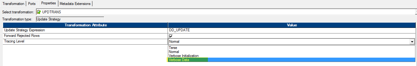 Informatica Power Center-ETL: Update of record failing using Update Strategy