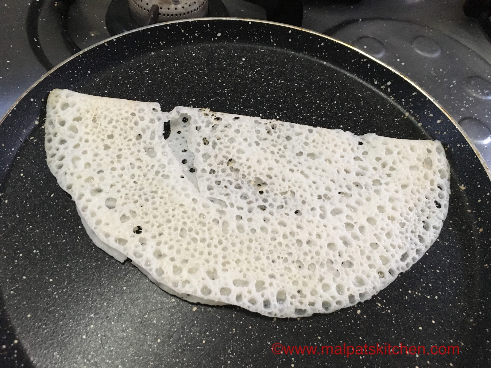 NEER DOSA, how to make the lacy textured, thin dosa . & Cilantro Neer ...