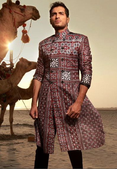 Madeleine Rose Yen: Arsalan & Yahseer cultural sindhi Ajrak Coat and ...