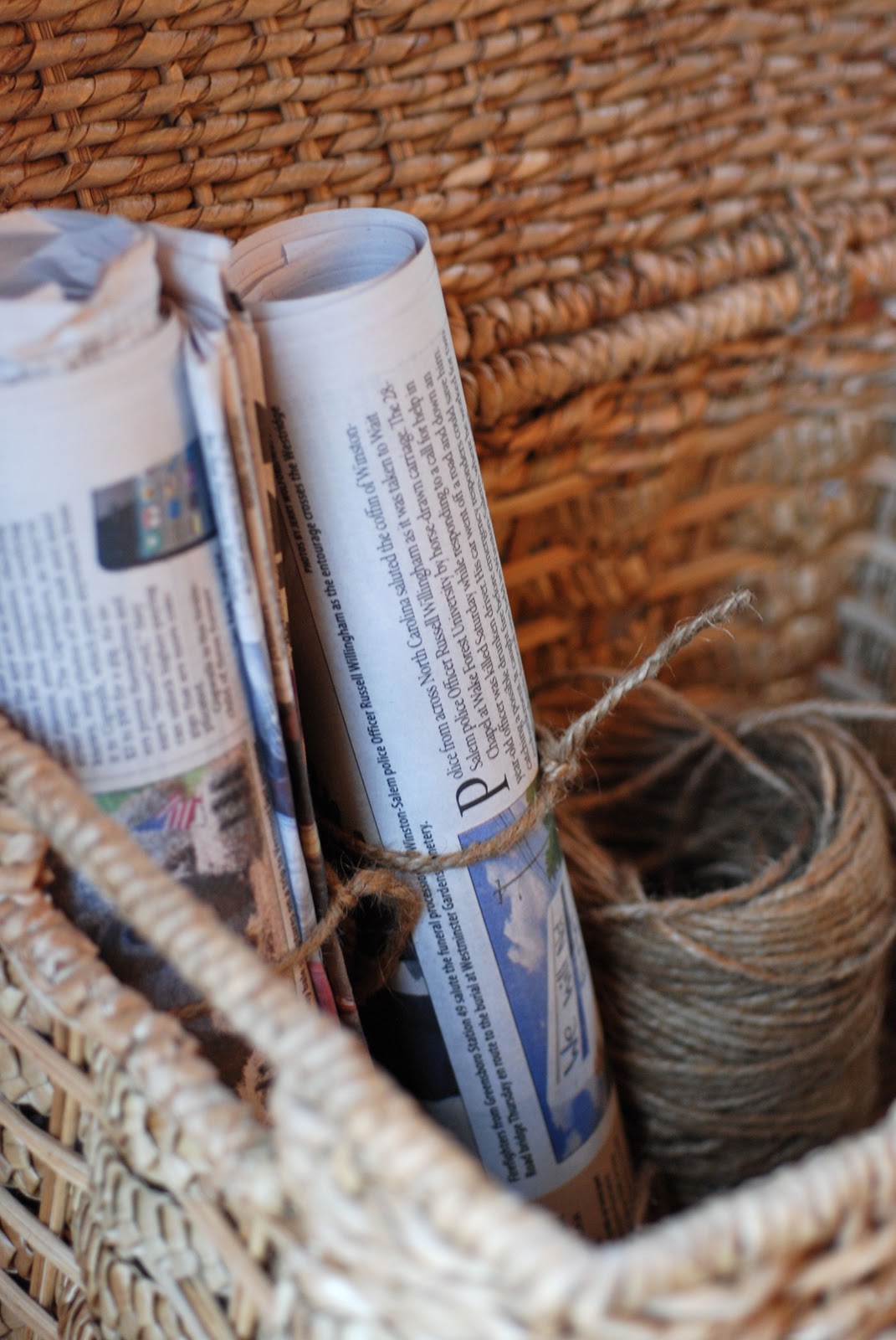 { the vintage wren }: :: newspaper logs