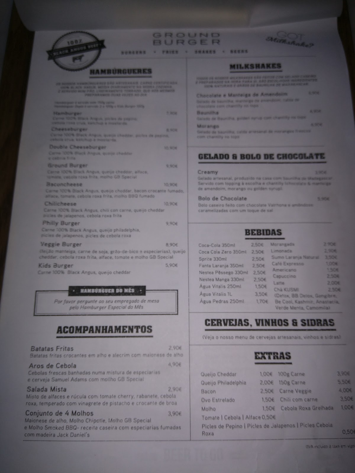 Ground Burger, Lisbon, Portugal | Julie's Dining Club