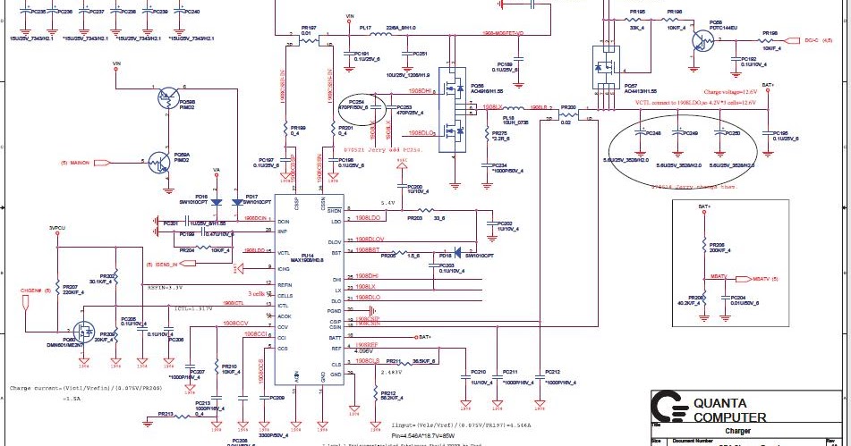 Esquema Elétrico: Sony GD1 Charger Board