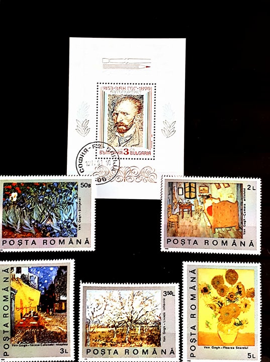 Stamps and albums for sale: Durer,Van Gogh,Picasso,PHILEXAFRIQUE