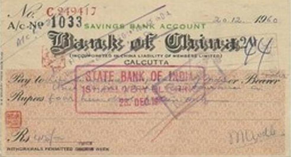 Collections of Dokka Srinivasu: 6 Different Bank of China cheques used ...