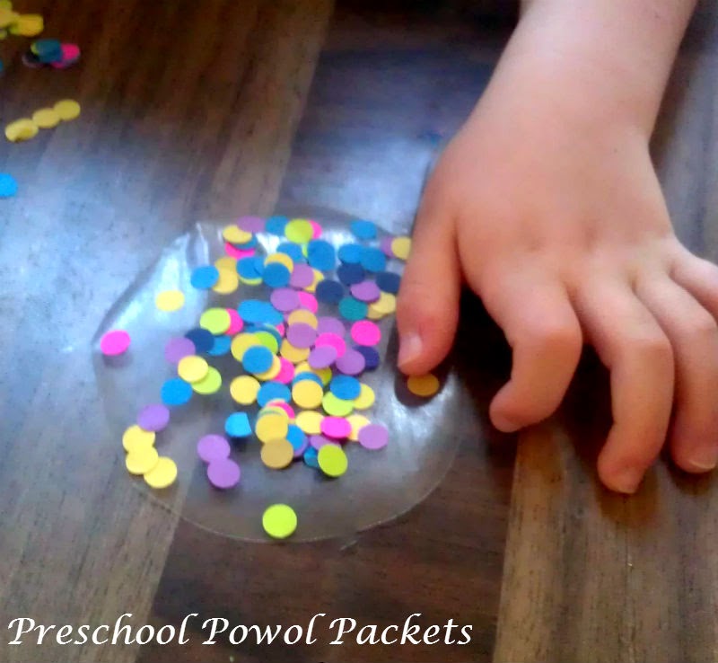 Spring Preschool Craft: Confetti Suncatchers | Preschool Powol Packets