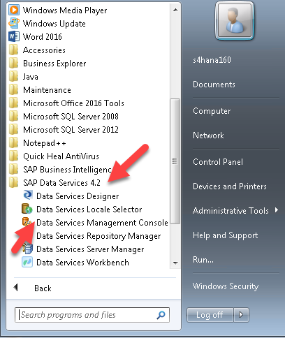 SAP TECH: Scheduling jobs in Data Services Management Console