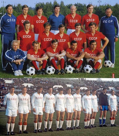 Football teams shirt and kits fan: Kits USSR 1969 thru 1972