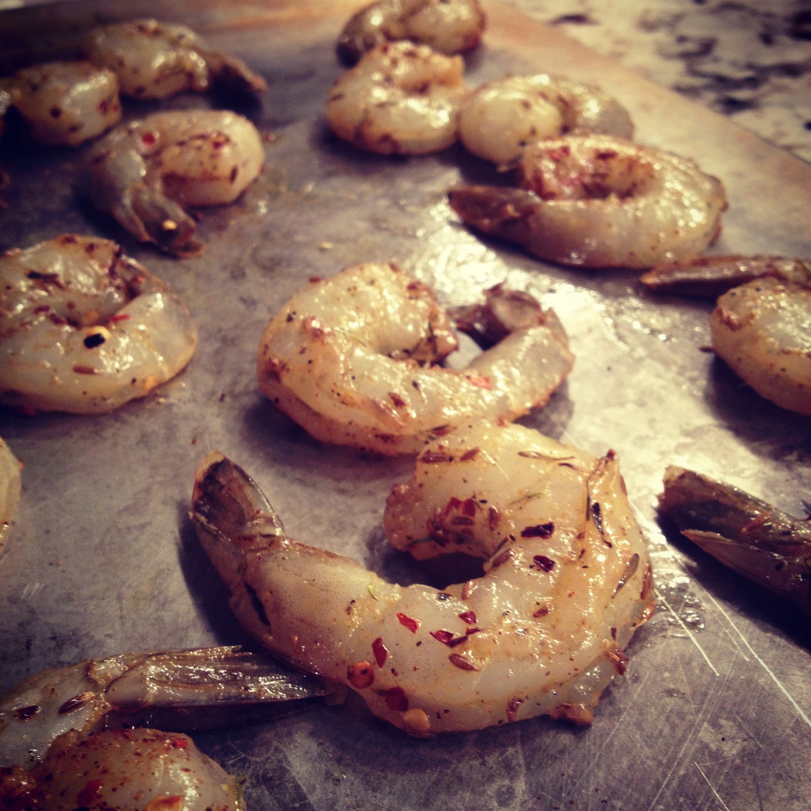 French Butter and Turkish Figs: quick! roasted shrimp