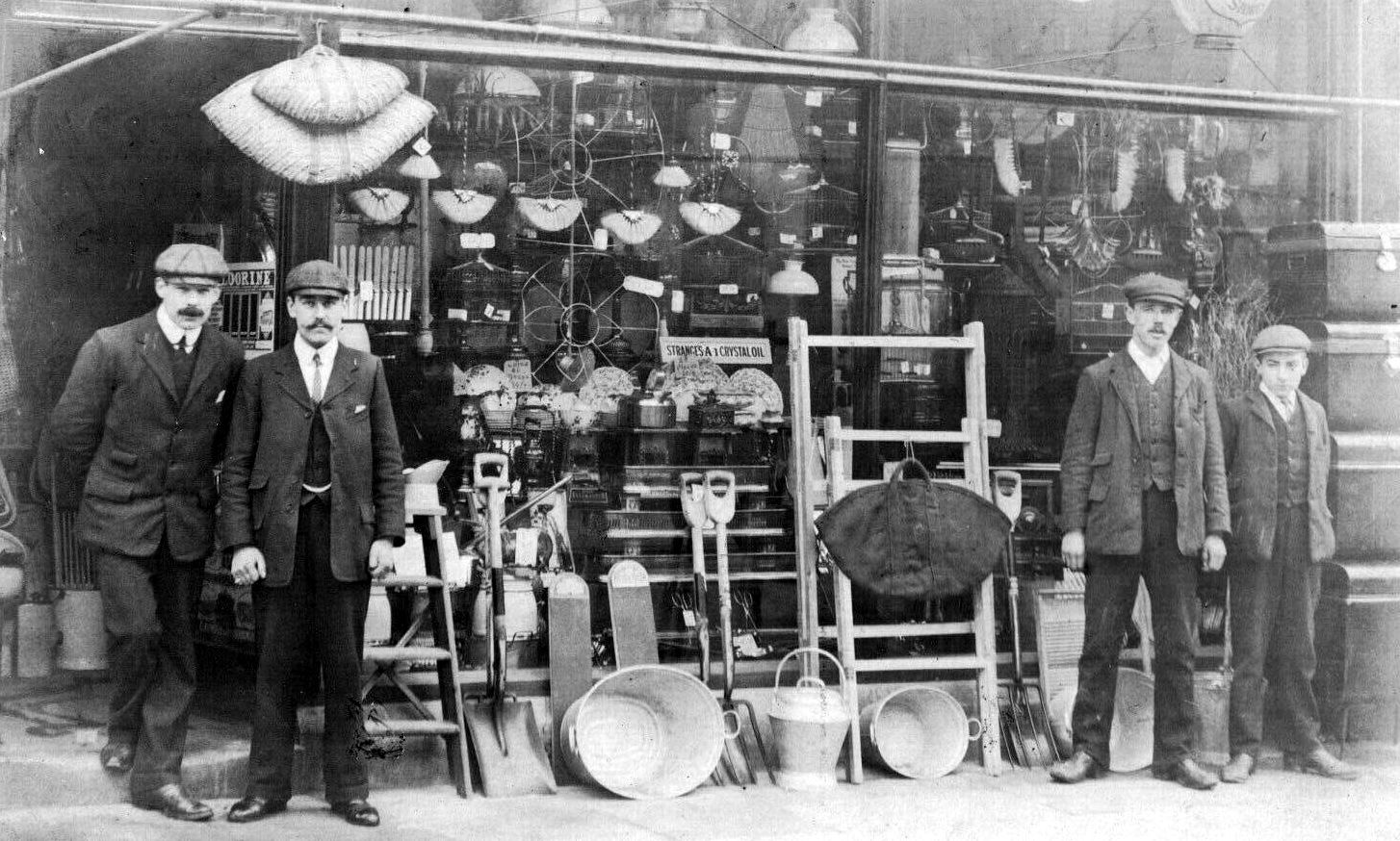 Tour Scotland: Old Photograph Ironmonger Glasgow Scotland