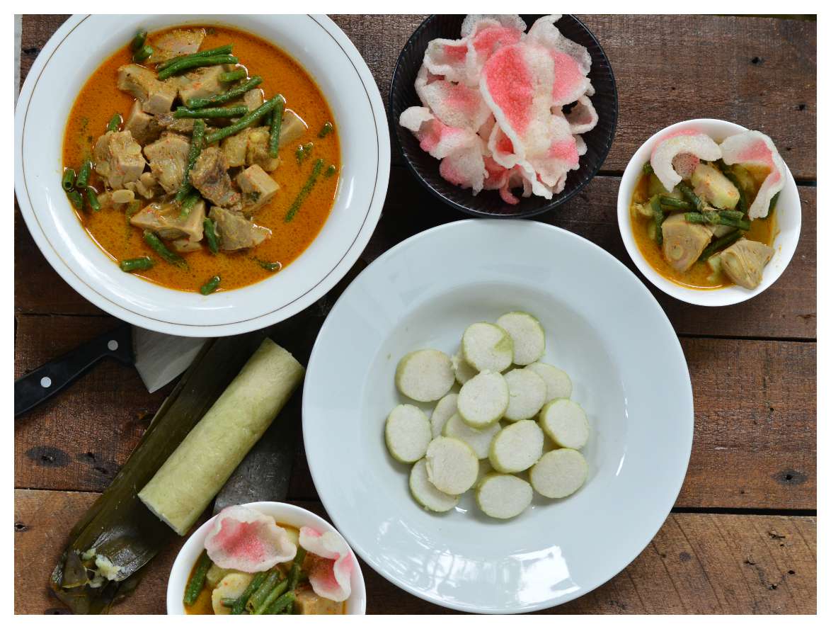 Indonesian Medan Food: Lontong Gulai Cubadak / Lontong Gulai Nangka ...