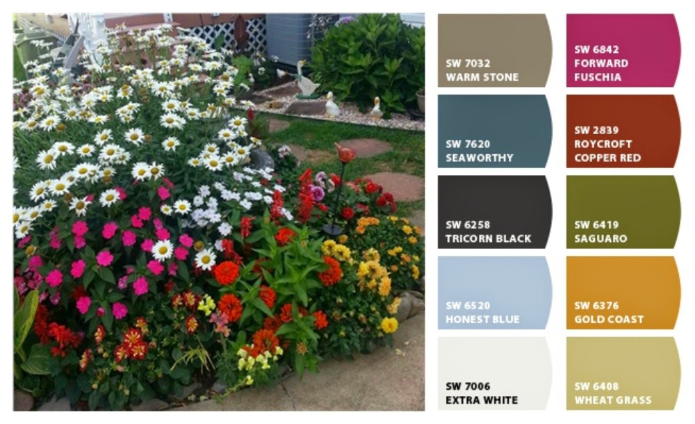 Benny B's Painting: Garden Flowers Color Palette