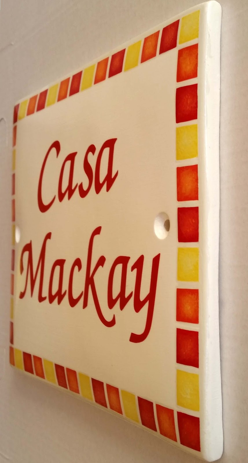 Hand Painted House Signs by Ceramic Art