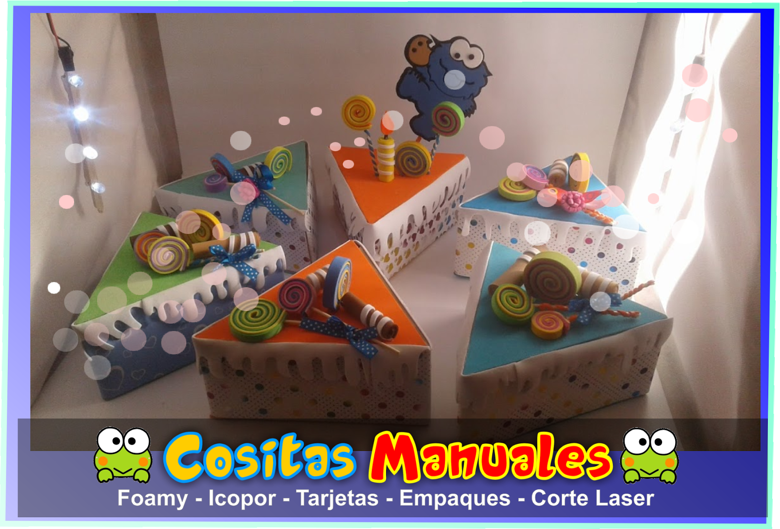 Empaques de Regalo en Foami diseño Ponque - Lili Daza Diseño