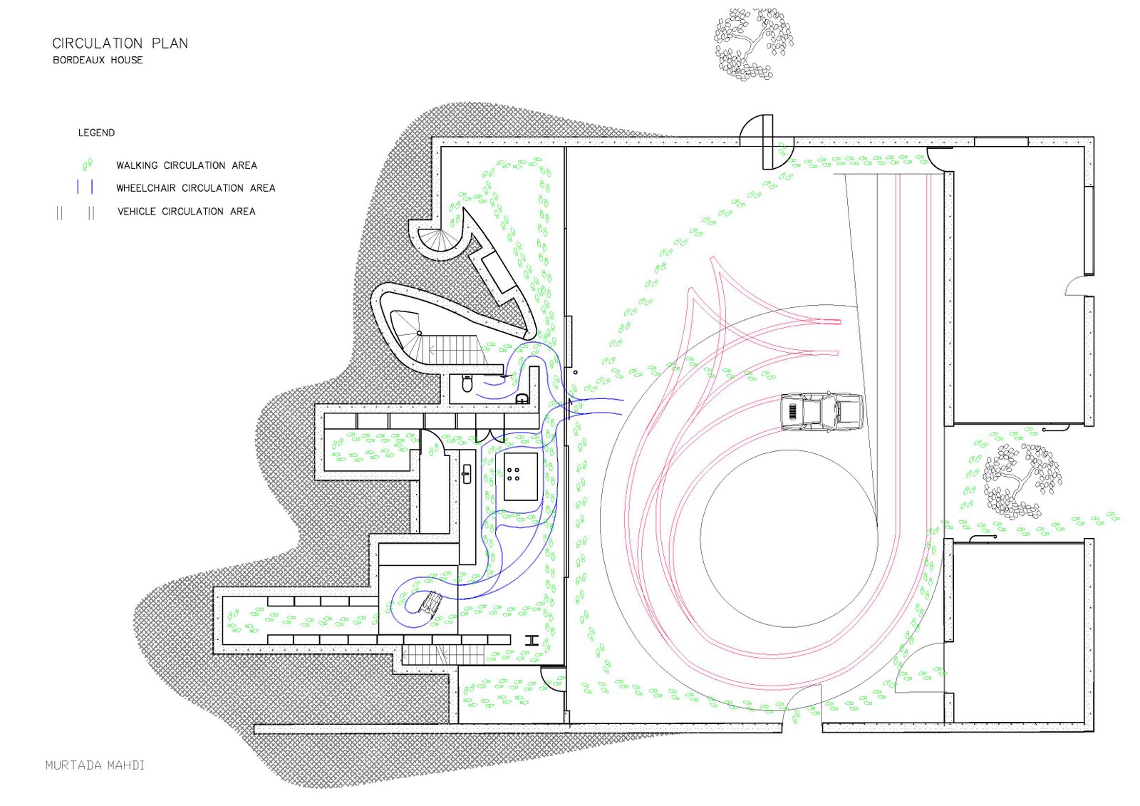 ARCH 1201 Ian group: ASSIGNMENT2 BORDEAUX HOUSE Circulation