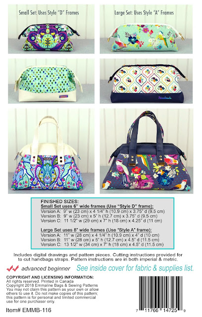 Emmaline Bags: Sewing Patterns and Purse Supplies: Trifecta Zip Bags ...