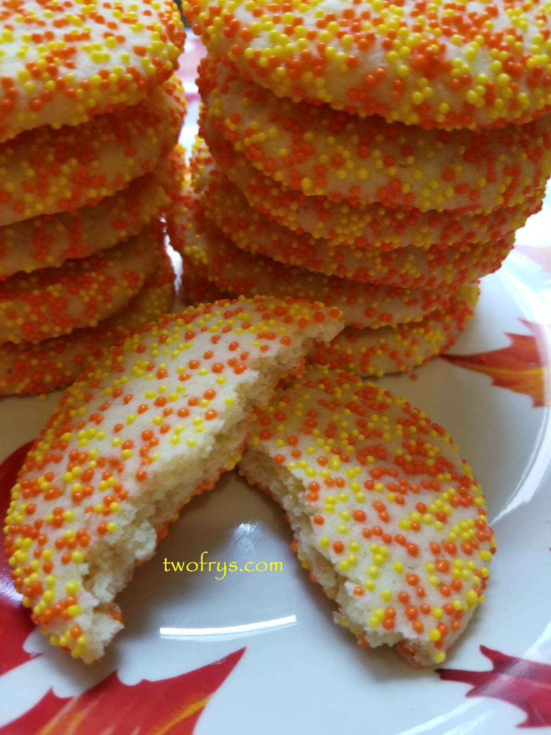 Two Frys: Fall Sprinkle Cookies