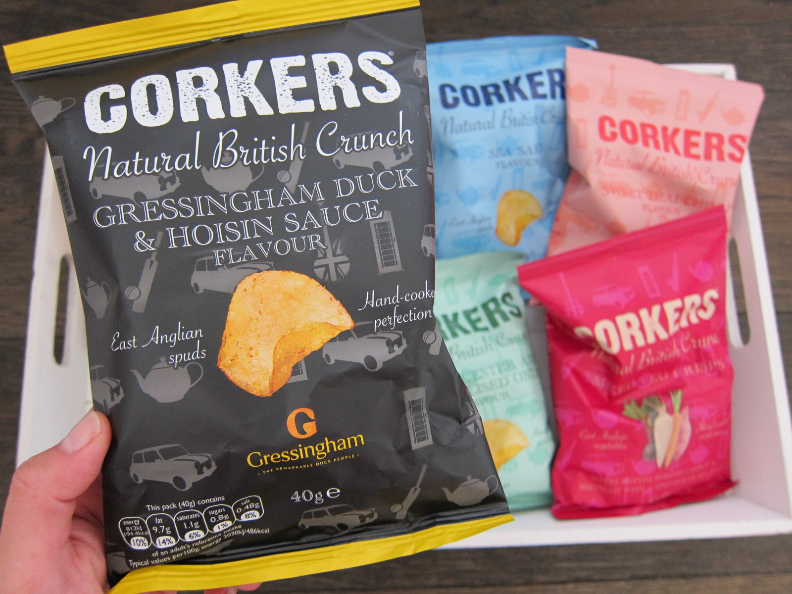 A Natural British Crunch, Corkers Crisps / LUCY LOVES TO EAT