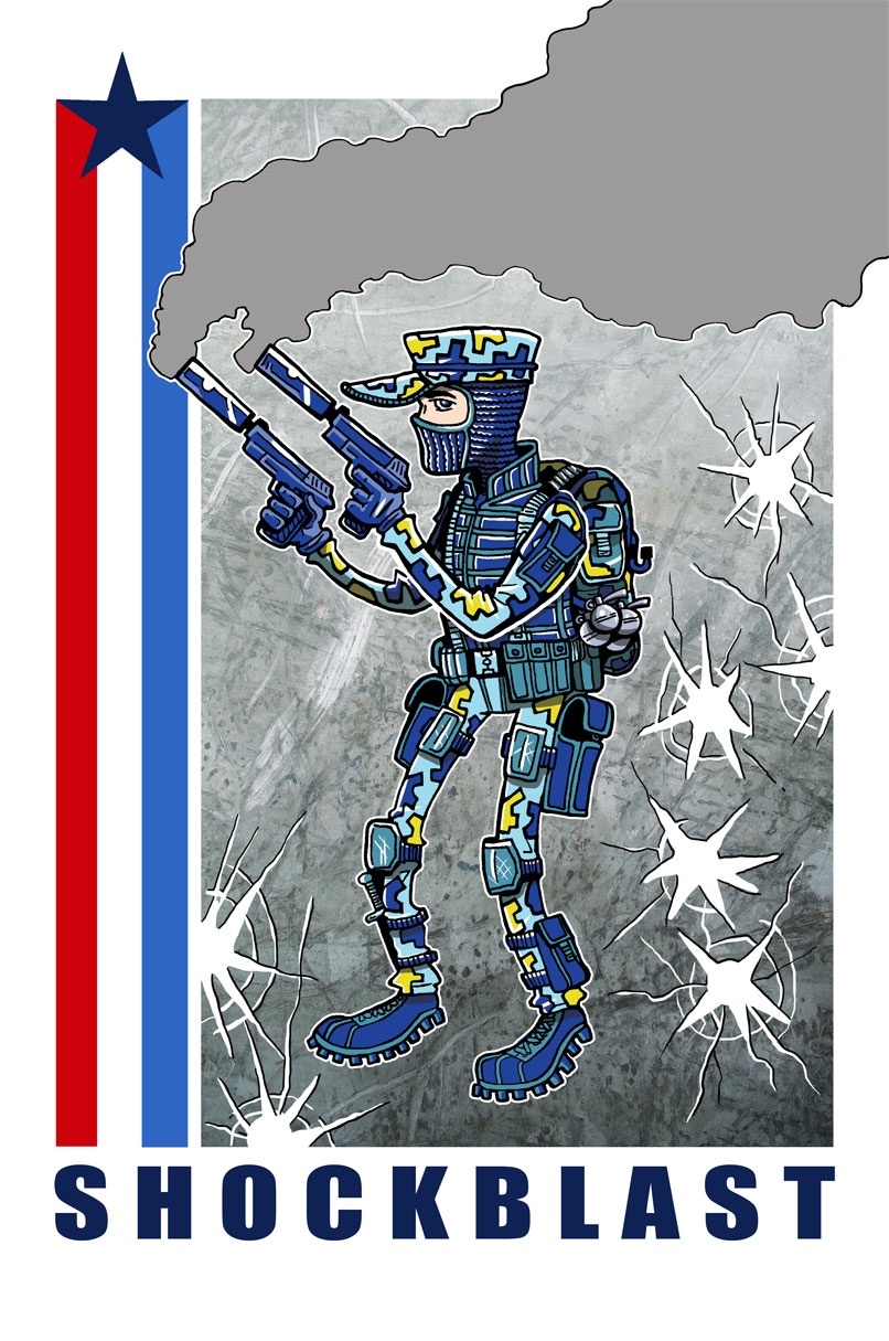 Ethan Mongin Illustration | Design : G. I. Joe Fan Art: Shockblast