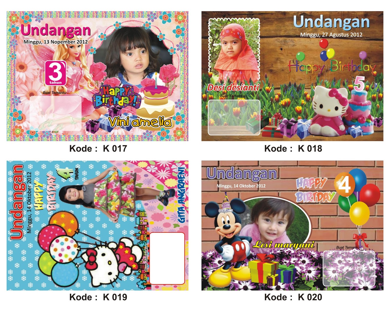 JUAL TEMPLATE BACKGROUND UNDANGAN ULTAH 0813 3519 7828: JUAL CD ...