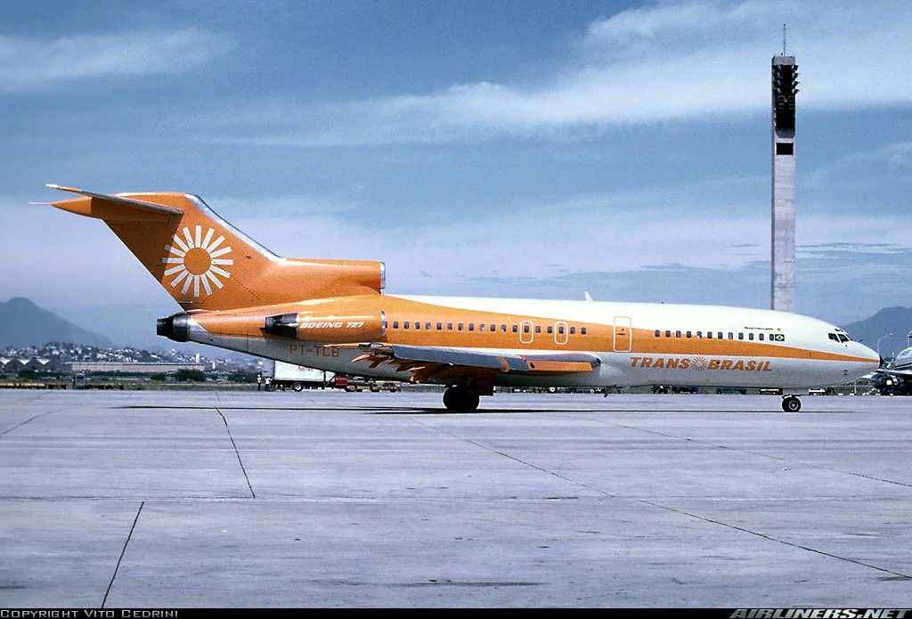 Cultura Aeronáutica: Os coloridos Boeing 727 da Transbrasil
