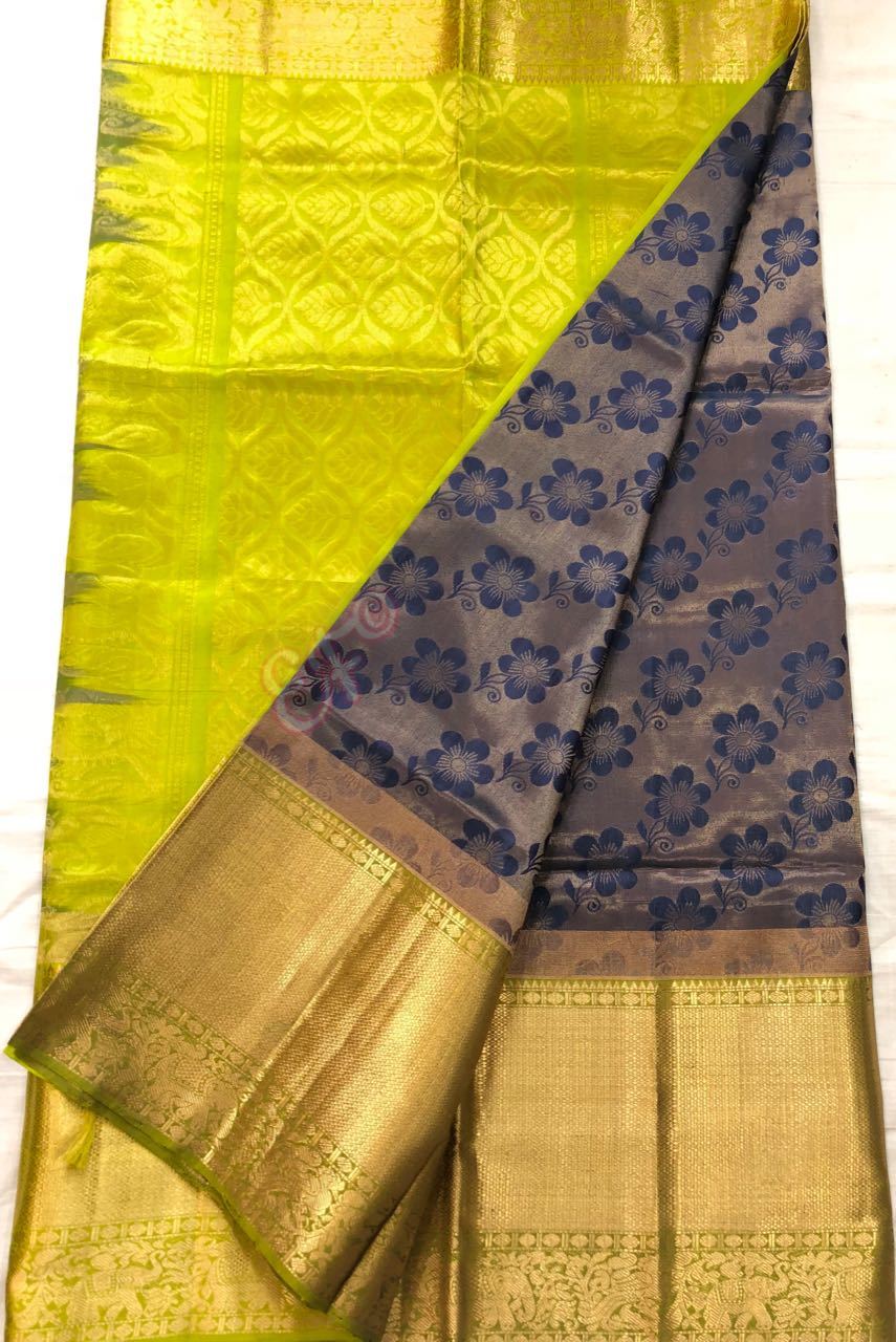 Pure Handloom kanchi Gadwal Pattu Sarees