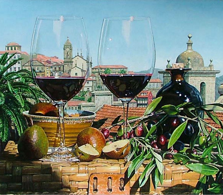 Historia y evolución de la pintura artística : Bodegones en paisajes ...