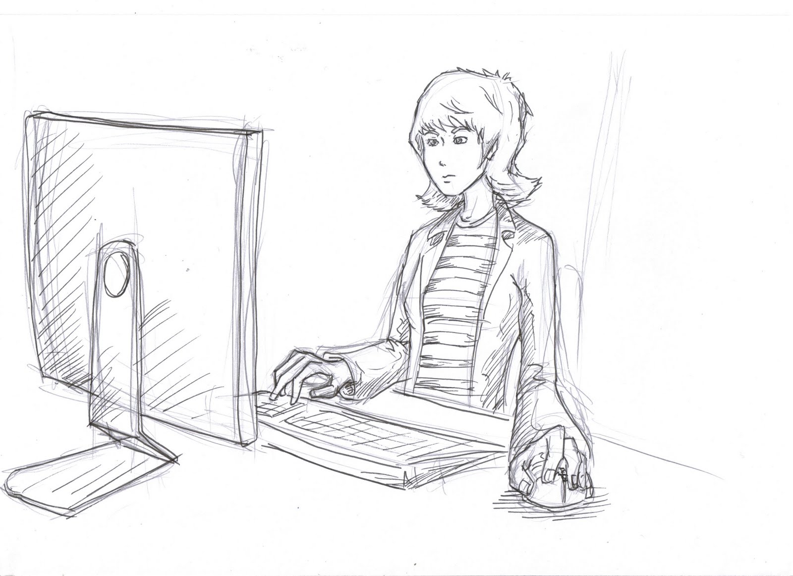 Shanes Melisse: sketches of my user profile, for my client project in uni