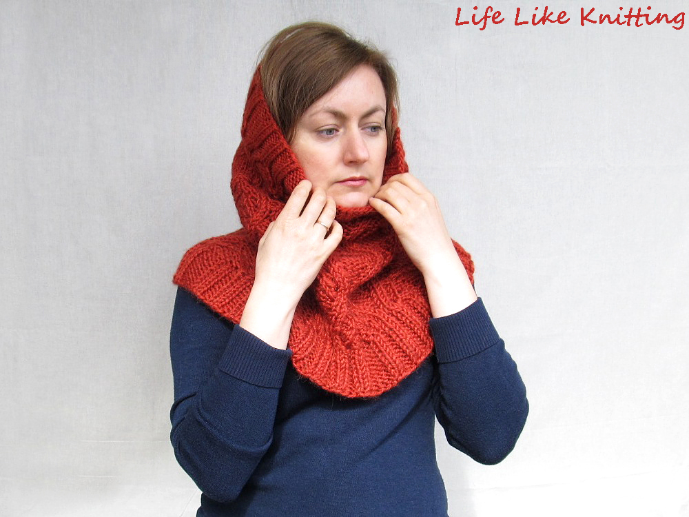 Life Like Knitting Workshop: Теракотовий снуд з колекції Ромби ...