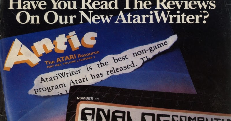 1983 Atari Connection Atari's Word Processor AtariWriter